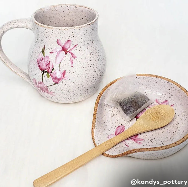 Ceramic Overglaze decal, Overglaze decal - Magnolia - Sanbao Studio