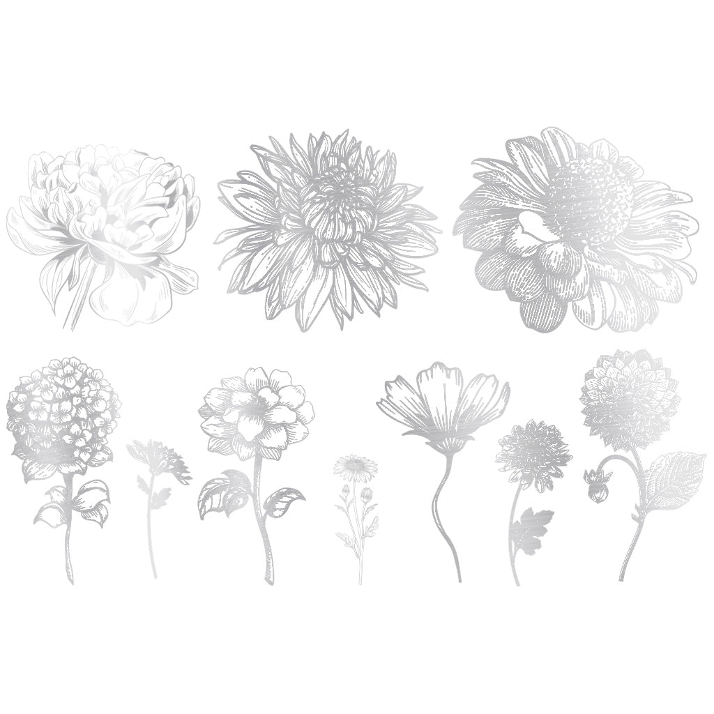 Gold Ceramic Decal, Overglaze decal - Flower - Sanbao Studio